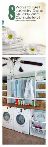 8 Ways to Get Laundry Done FAST! – The Organized Mom