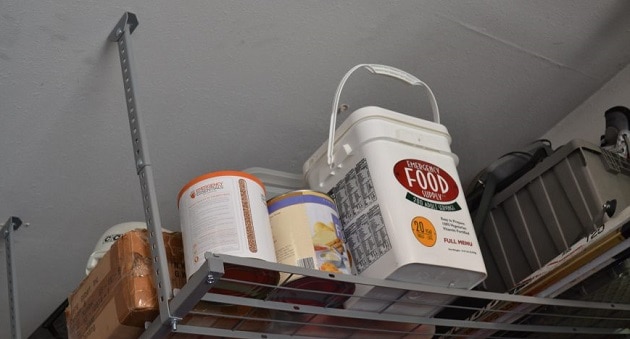 Make space to stash emergency supplies - The Organized Mom