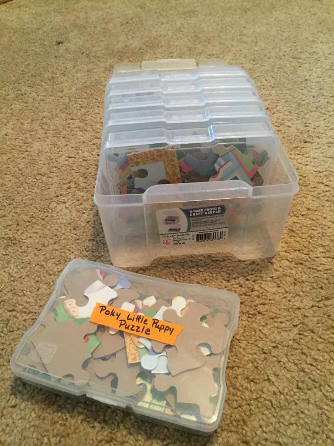 Compact Storage for Jigsaw Puzzles – The Organized Mom