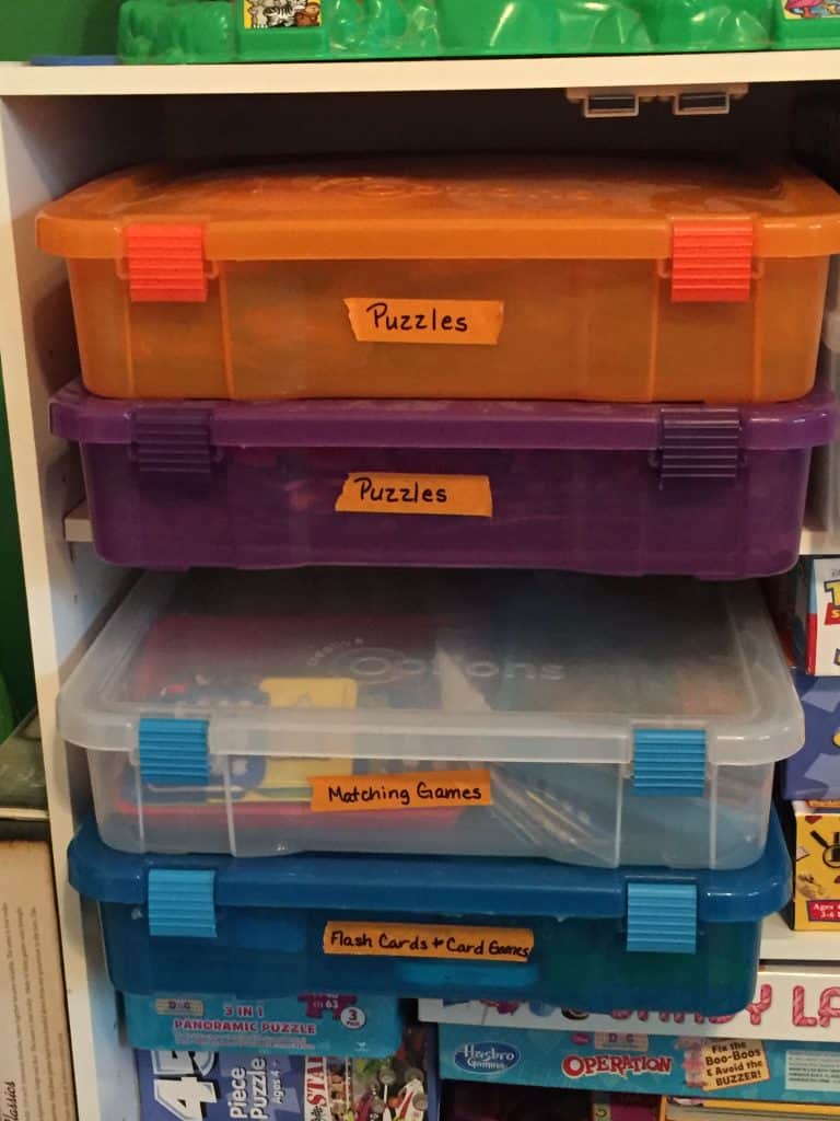Compact Storage for Jigsaw Puzzles – The Organized Mom