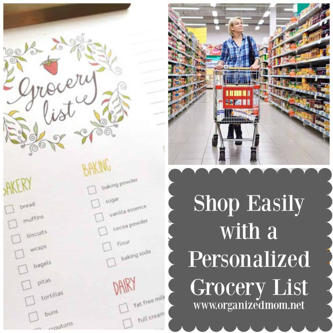 Personalized Grocery Lists Make Shopping Easier – The Organized Mom