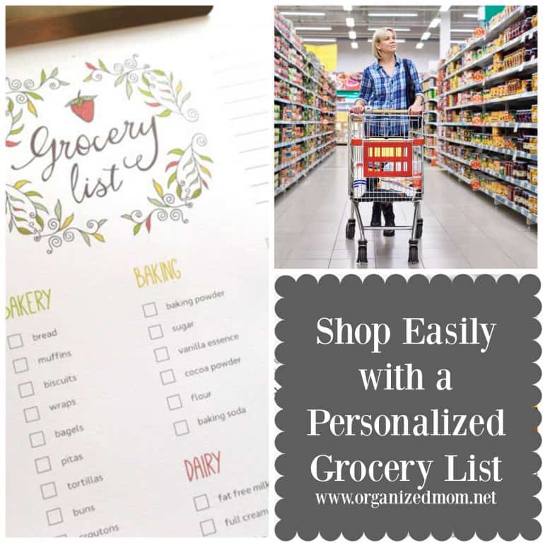 Personalized Grocery Lists Make Shopping Easier – The Organized Mom