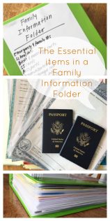 How to Create Your Own Family Information Folder – The Organized Mom