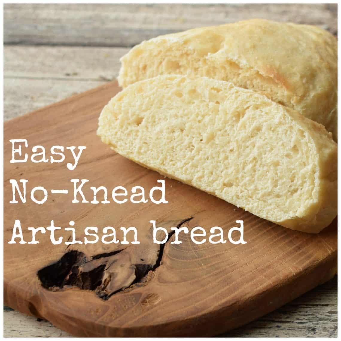 Easy No Knead Artisan White Bread – The Organized Mom