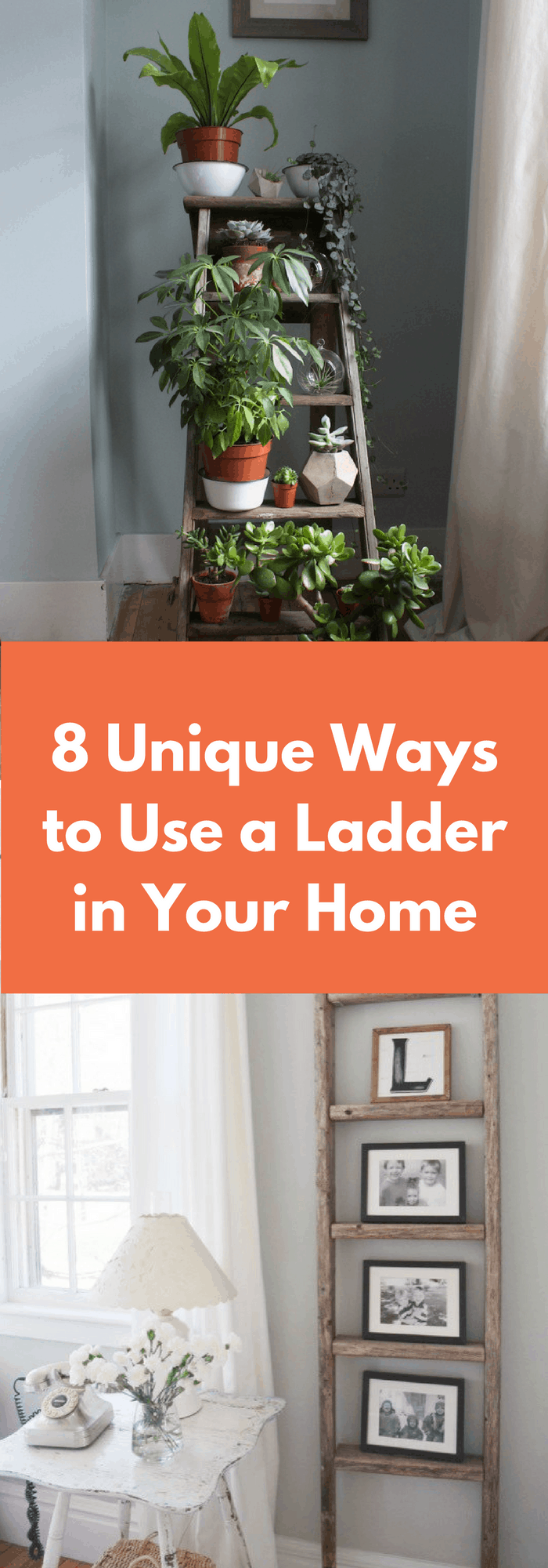 8 Unique Ways to Decorate with a Ladder – The Organized Mom