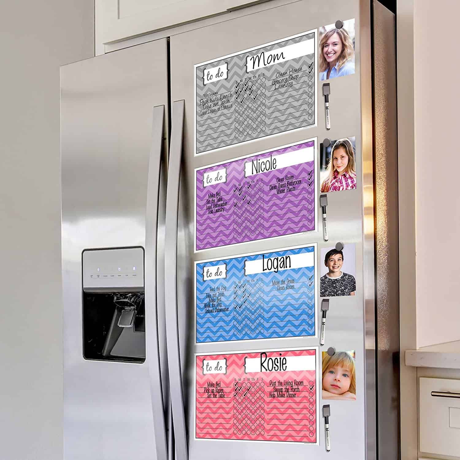 Magnetic Erasable Chore Chart - The Organized Mom
