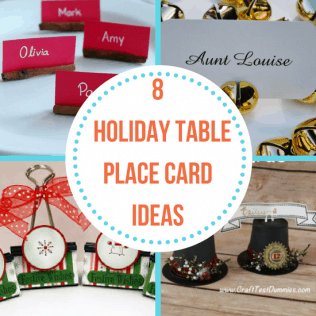 8 Holiday Table Place Card Ideas – The Organized Mom