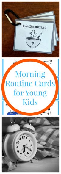 Morning Routine Cards for Young Kids – The Organized Mom