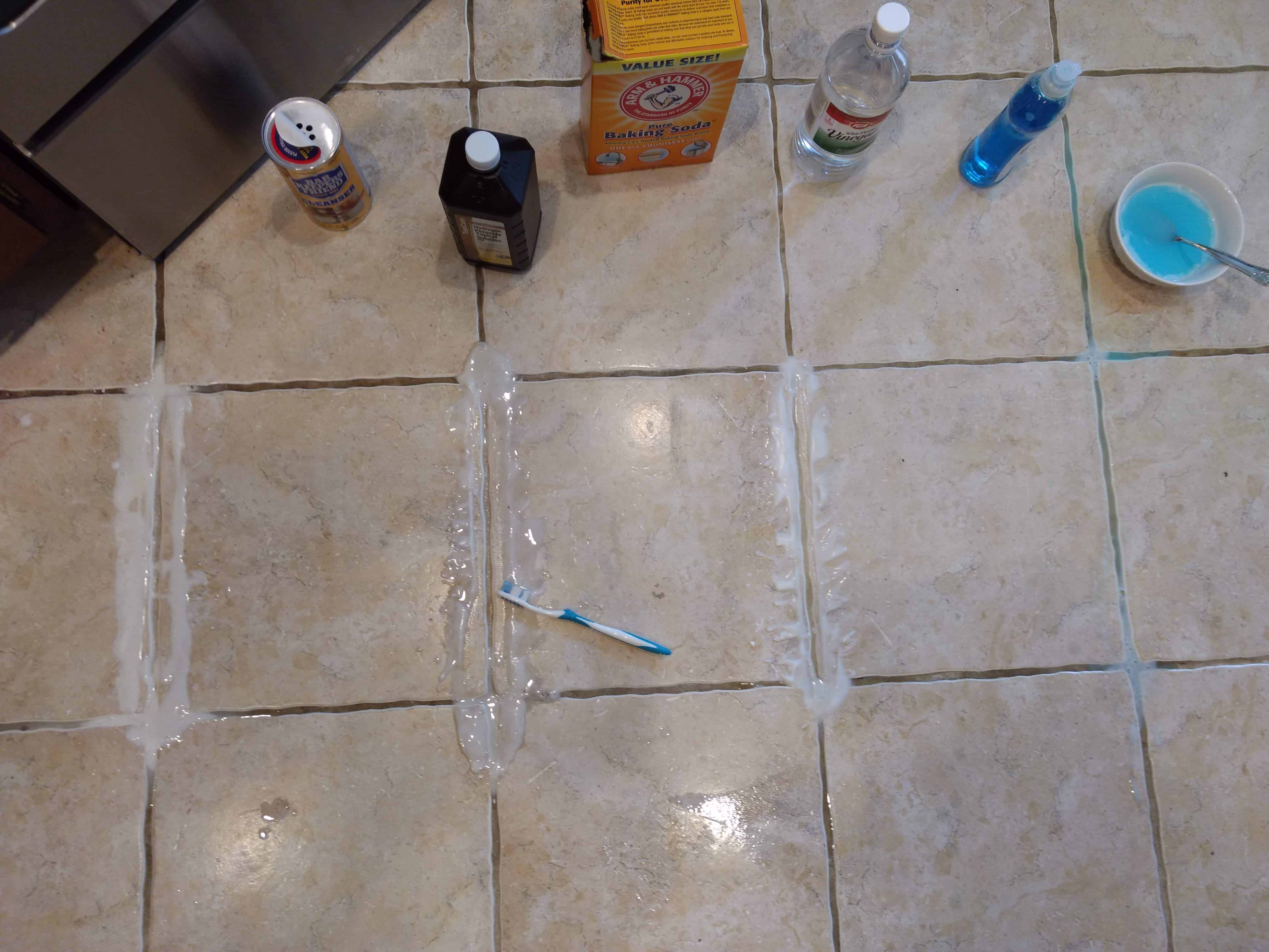 An Experiment to Find the Best Way to Clean Tile Grout - The Organized Mom An Experiment to Find the Best Way to Clean Tile Grout - The Organized Mom