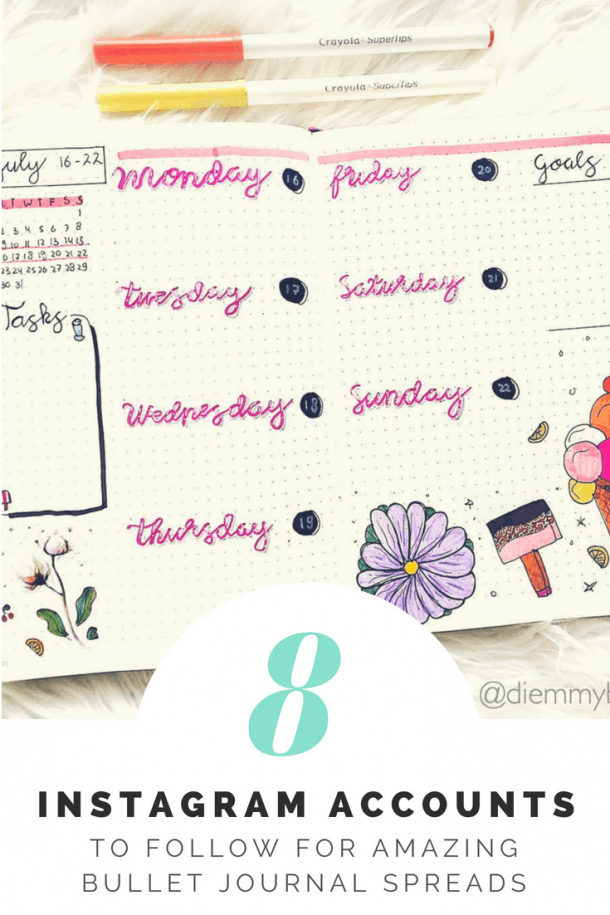8 Instagram Accounts to Follow For Amazing Bullet Journal Spreads – The ...