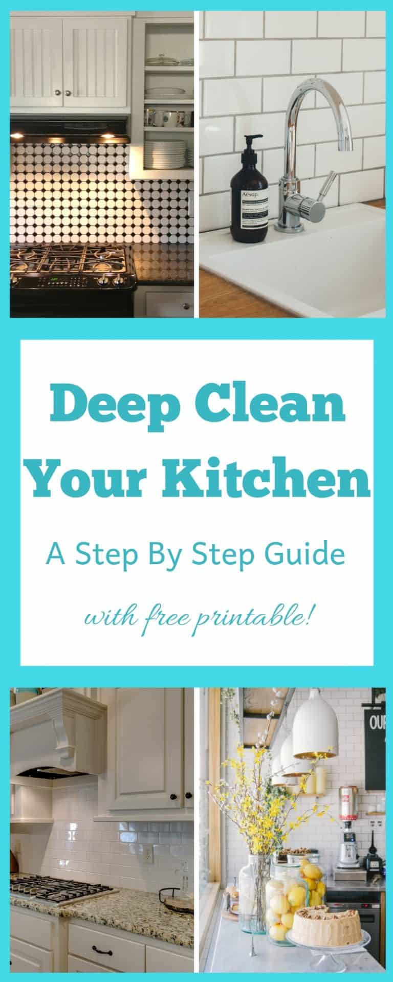 Deep Clean Your Kitchen-A Step By Step Guide – The Organized Mom