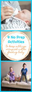 9 No Prep Activities to keep siblings occupied while feeding baby – The ...
