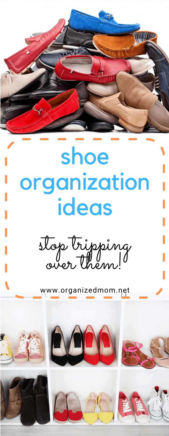 Shoe Organization Ideas–Stop Tripping Over Them! – The Organized Mom