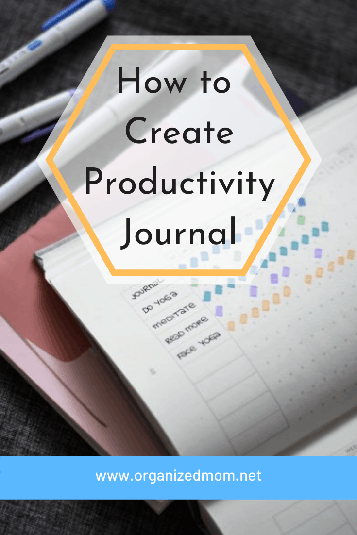 How to Create a Productivity Journal – The Organized Mom