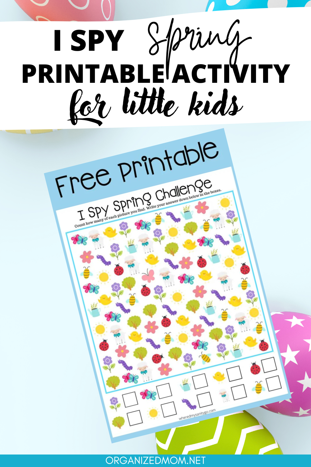 I Spy Spring Printable Activity for Little Kids – The Organized Mom