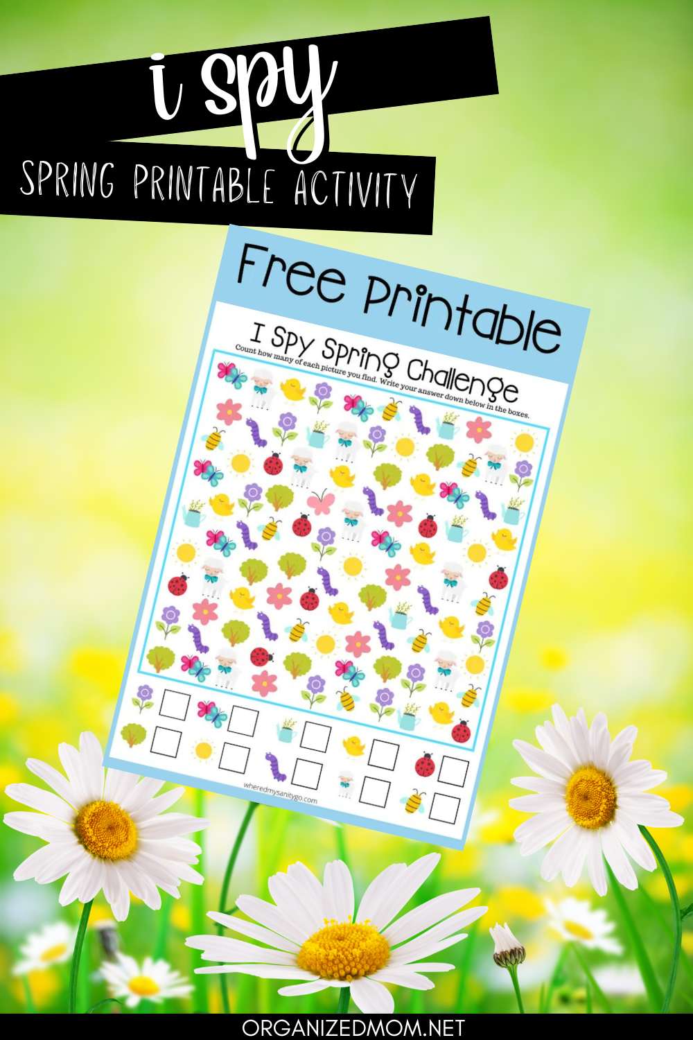 I Spy Spring Printable Activity for Little Kids – The Organized Mom