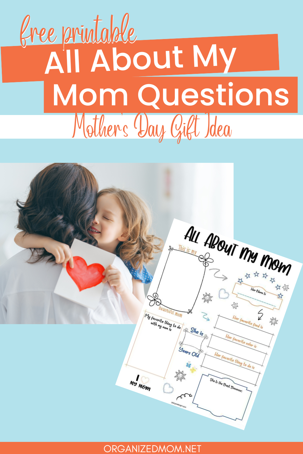 All About My Mom Printable Questions (Mother’s Day Gift Idea) – The ...