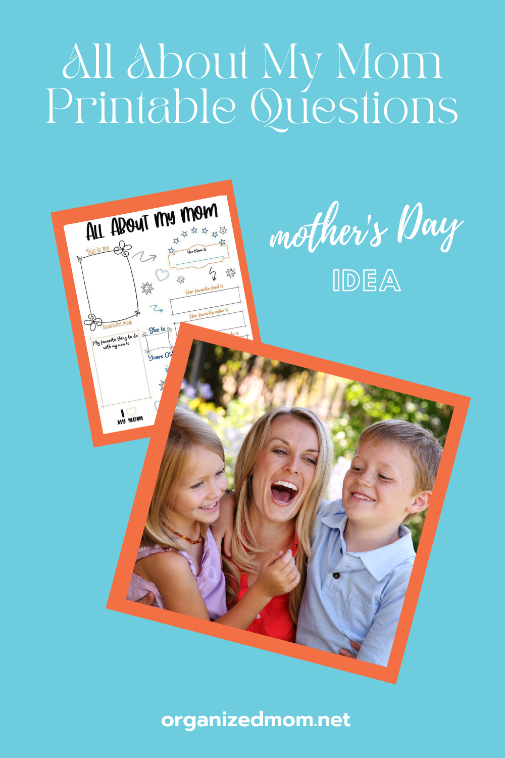 All About My Mom Printable Questions (Mother’s Day Gift Idea) – The ...