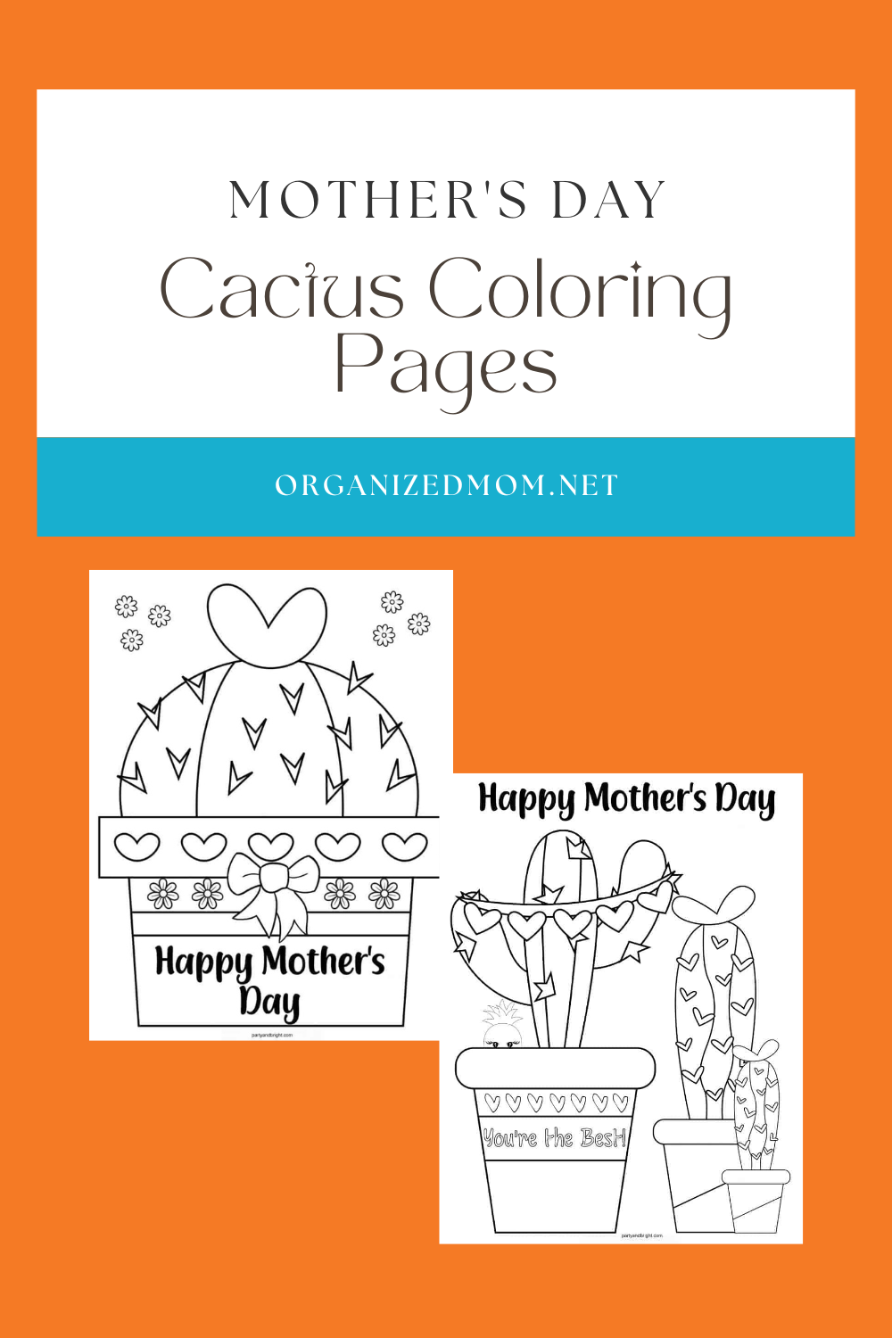 Free Printable Mothers Day Cactus Coloring Pages for Kids – The ...