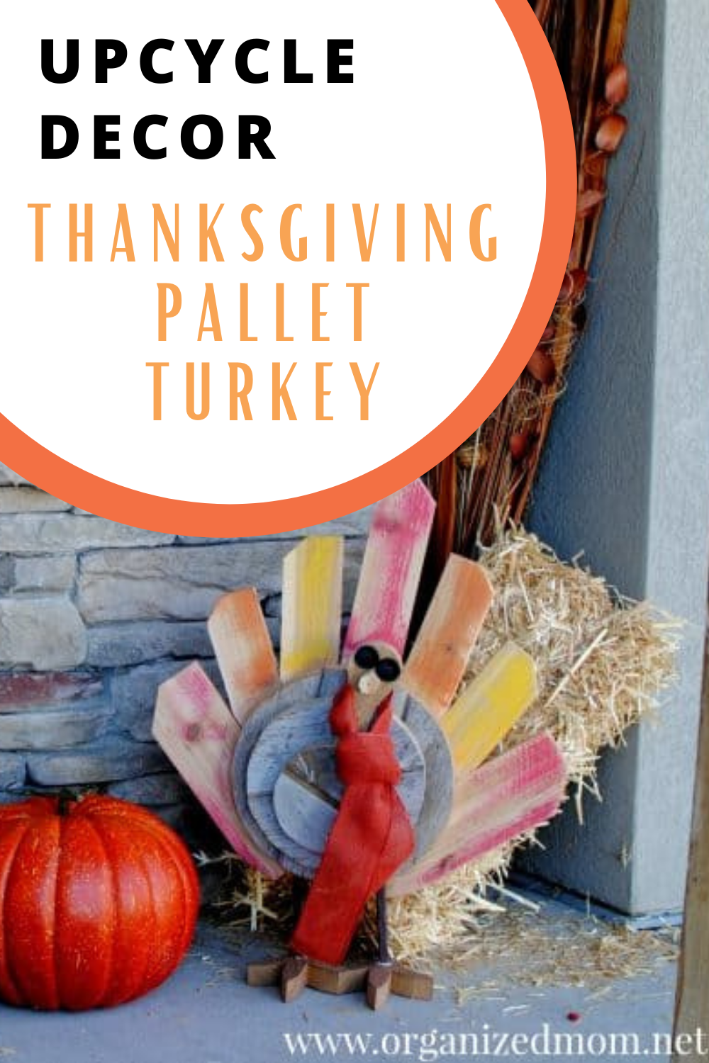 Upcycle Decor: Thanksgiving Pallet Turkey – The Organized Mom