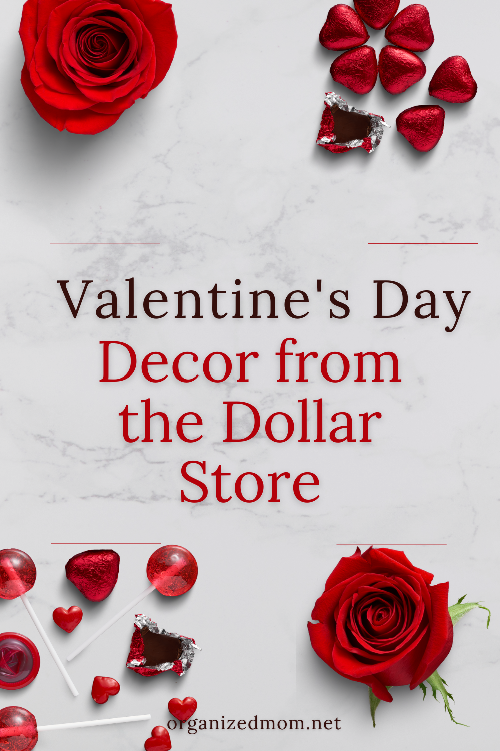 Valentine’s Day Decor From The Dollar Store – The Organized Mom
