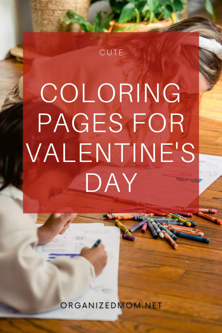 Cute Animal Coloring Pages for Valentine’s Day – The Organized Mom