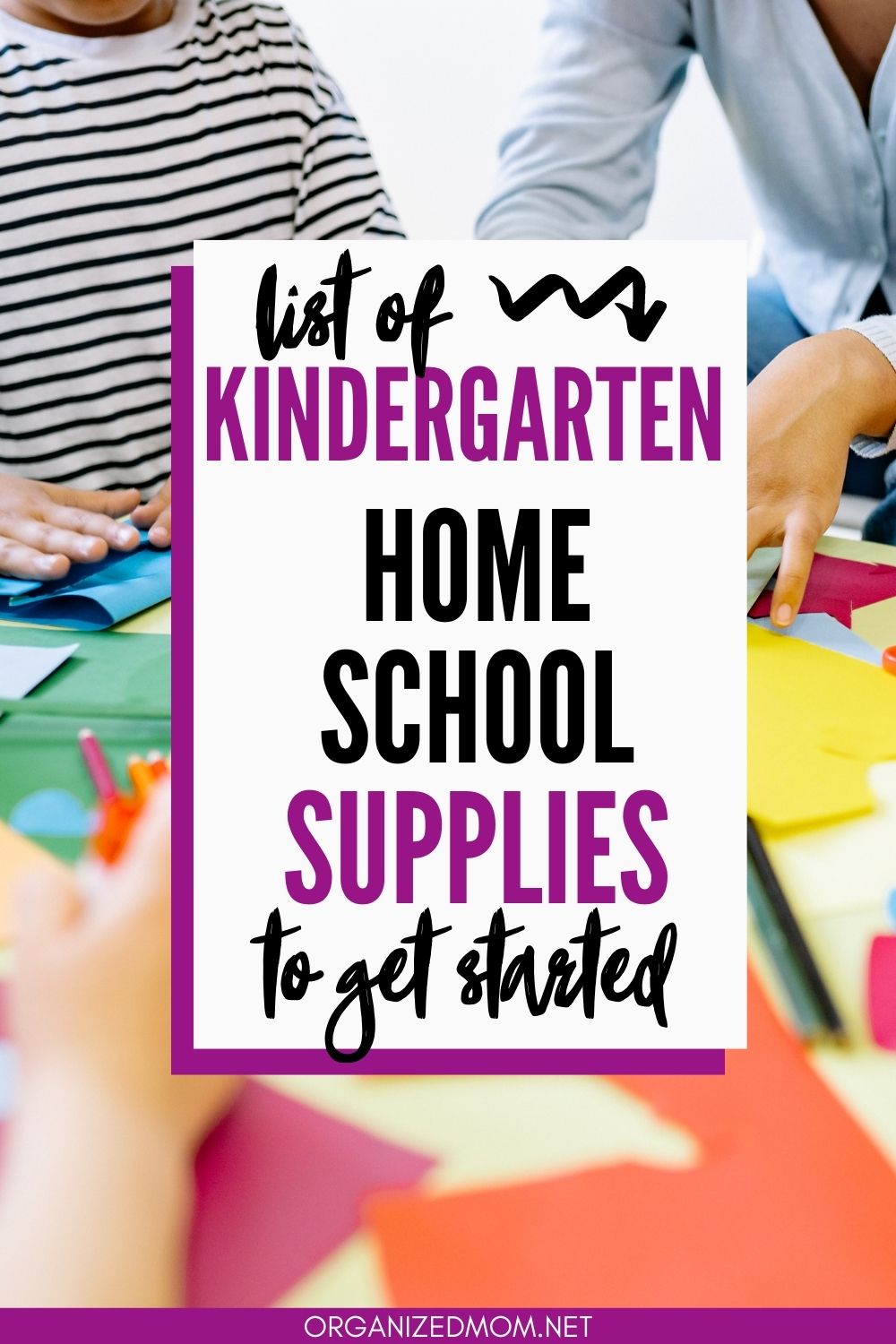 Homeschool Kindergarten Supplies – The Organized Mom