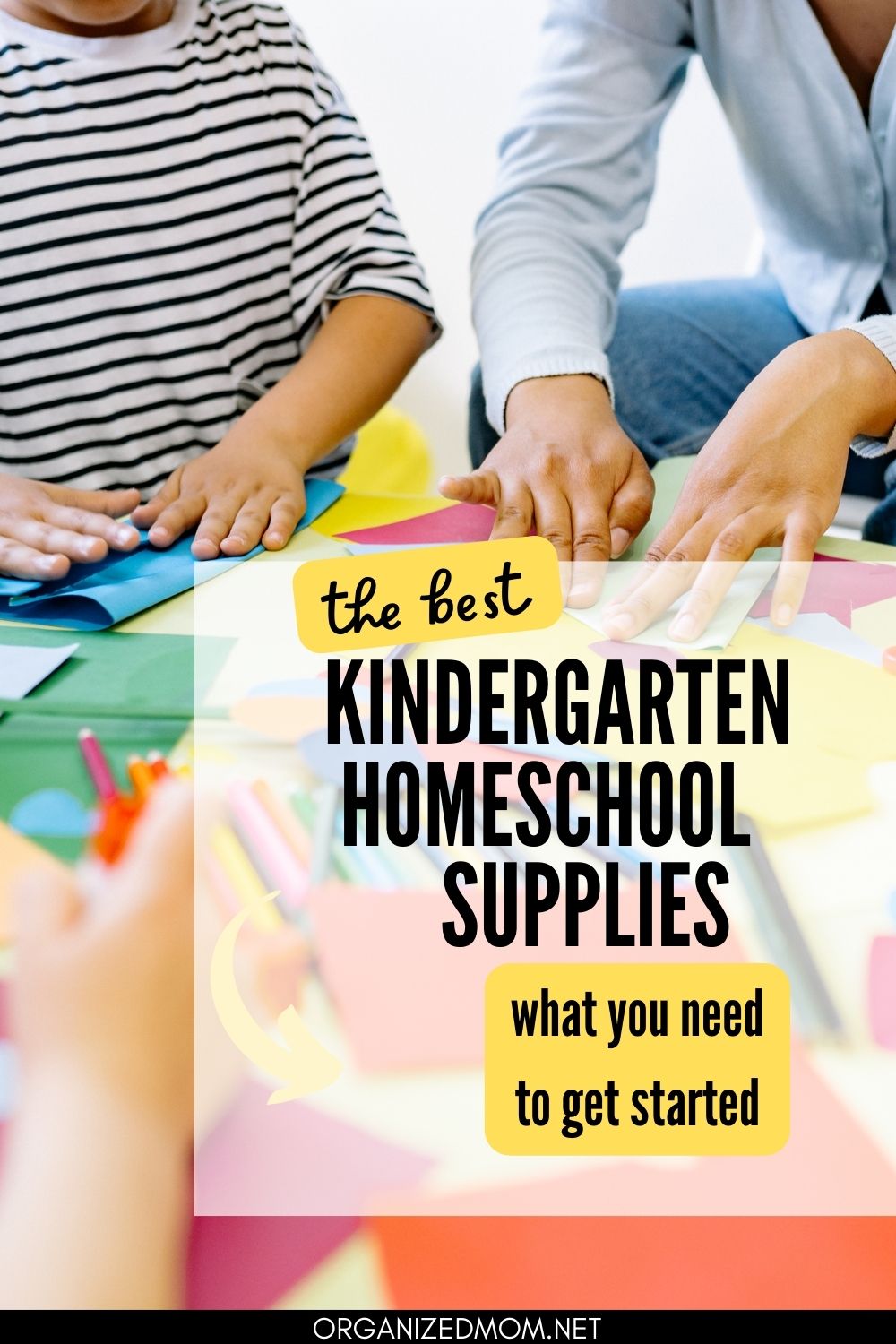Homeschool Kindergarten Supplies – The Organized Mom