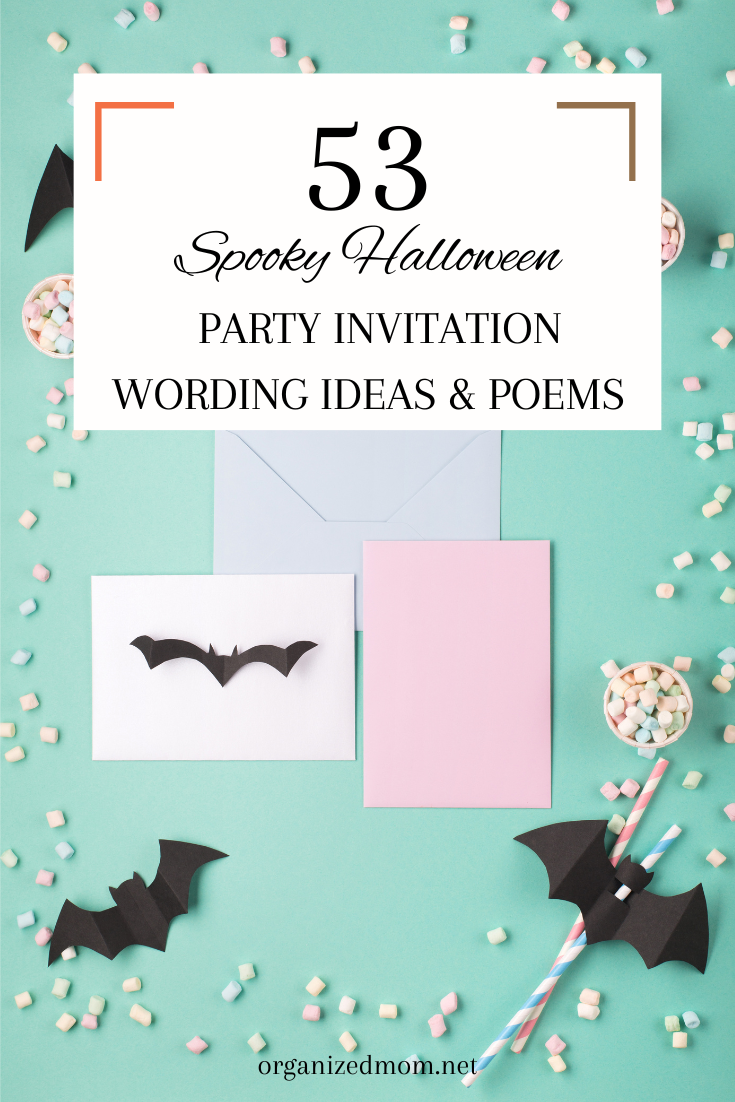 53 Spooky Halloween Party Invitation Wording Ideas & Poems – The ...