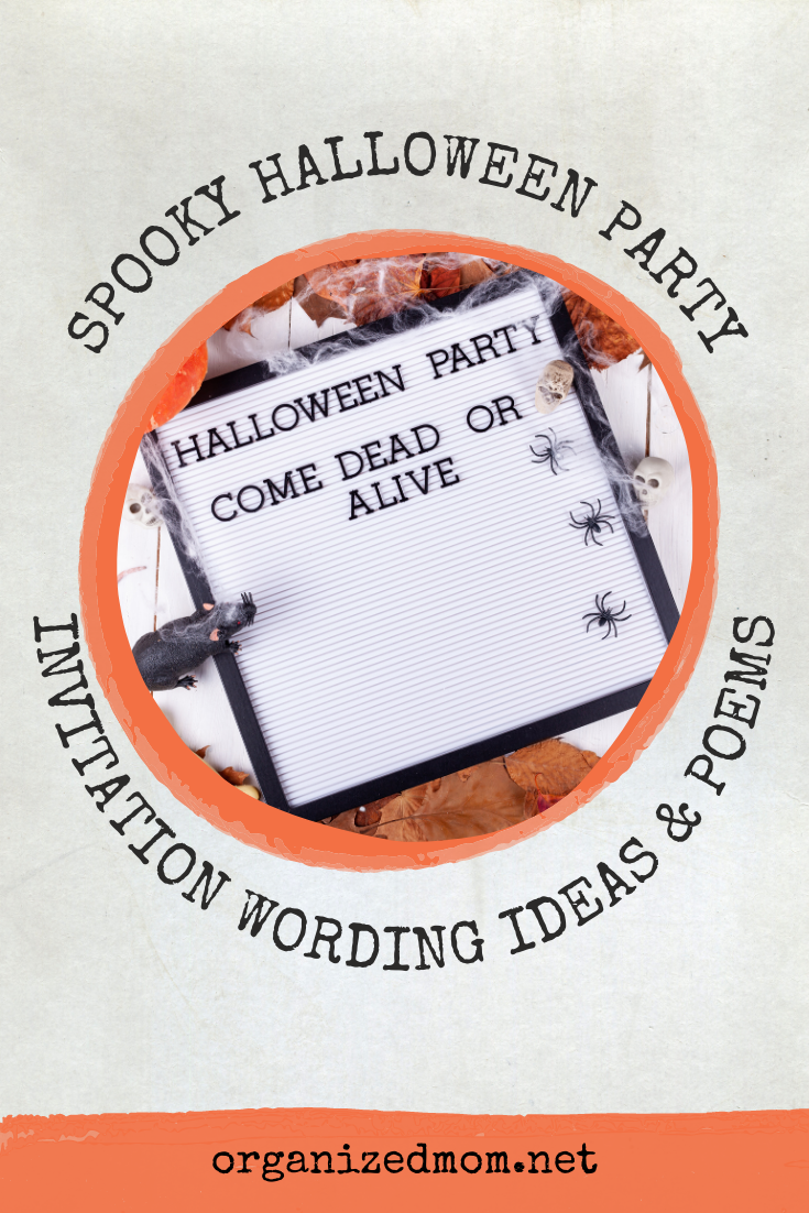 53 Spooky Halloween Party Invitation Wording Ideas & Poems – The ...