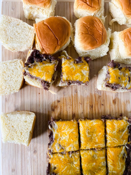 Easy Cheeseburger Slider Bake - The Organized Mom