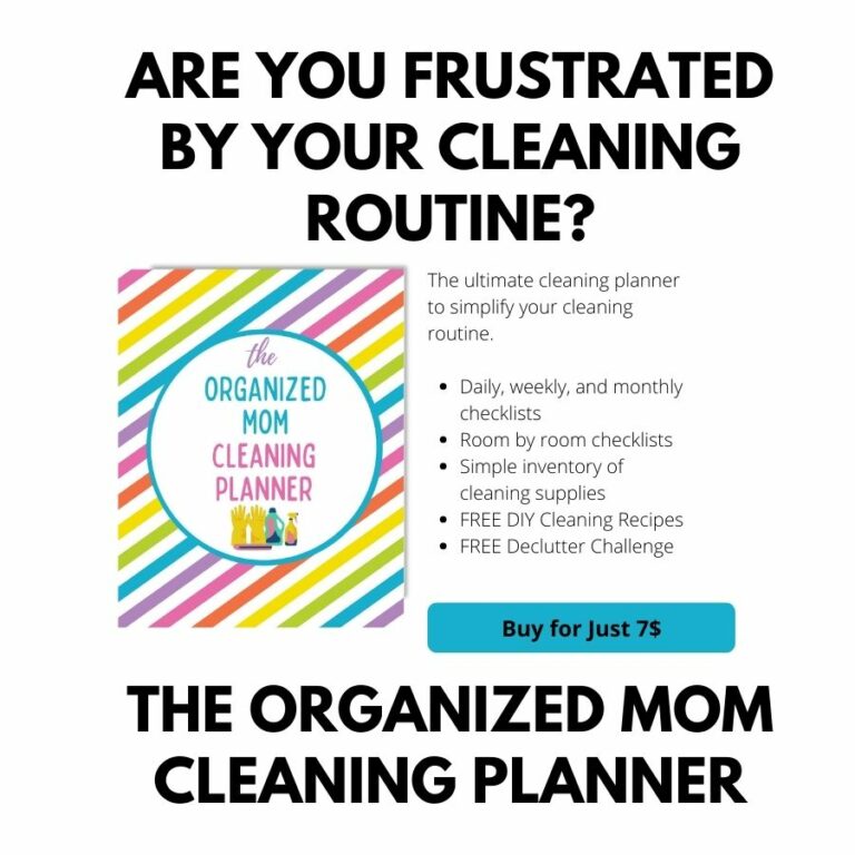 A Realistic Cleaning Schedule You Can Stick With – The Organized Mom