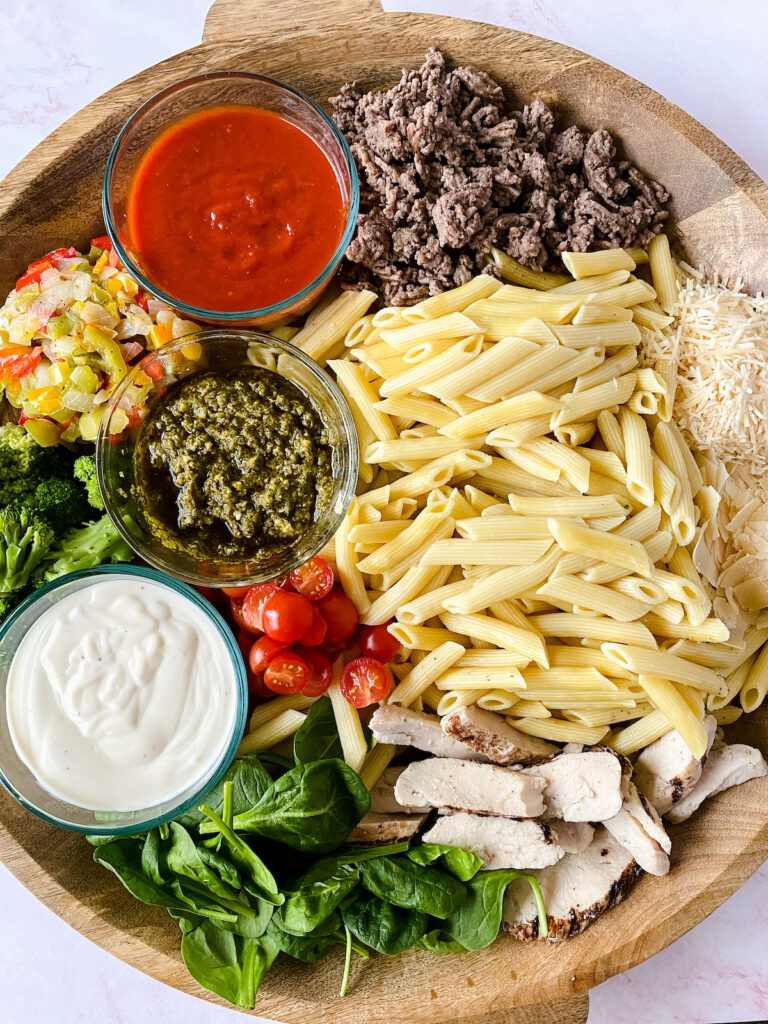 Pasta Charcuterie Board – The Organized Mom