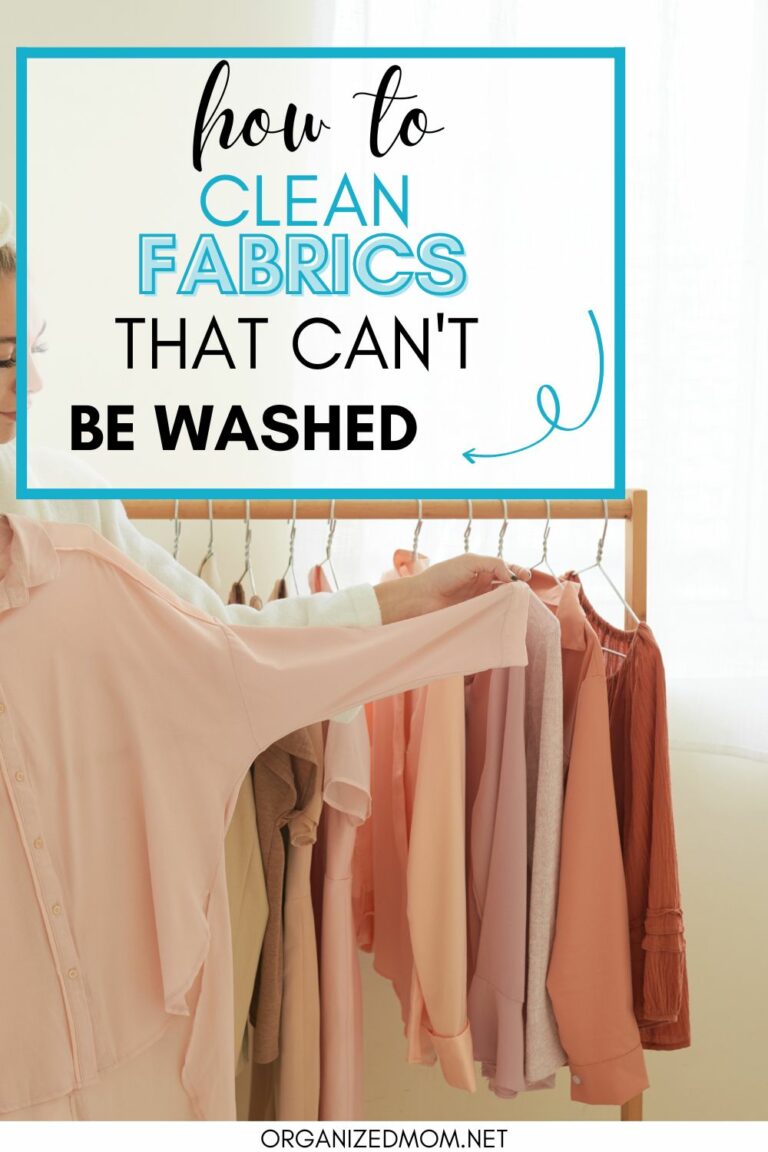 How To Clean Fabric That Can’t Be Washed - The Organized Mom