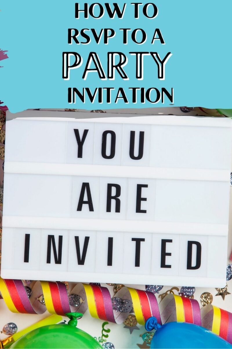 How to RSVP to a Birthday Party Invitation/Event (Sample Wording ...
