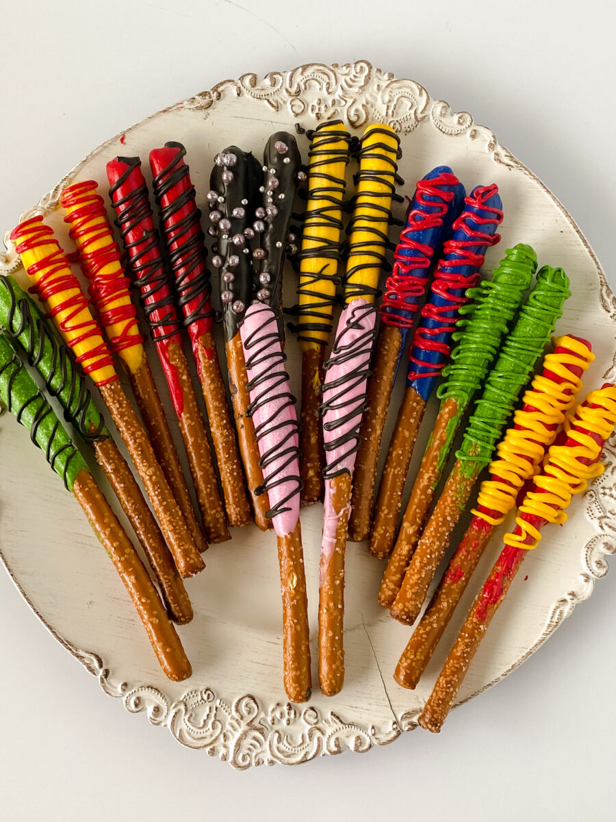 Decorated Pretzel Rods – The Organized Mom