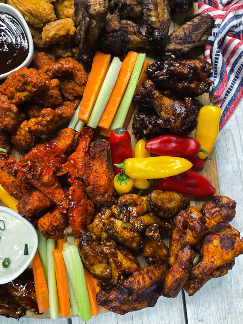Chicken Wing Charcuterie Board – The Organized Mom