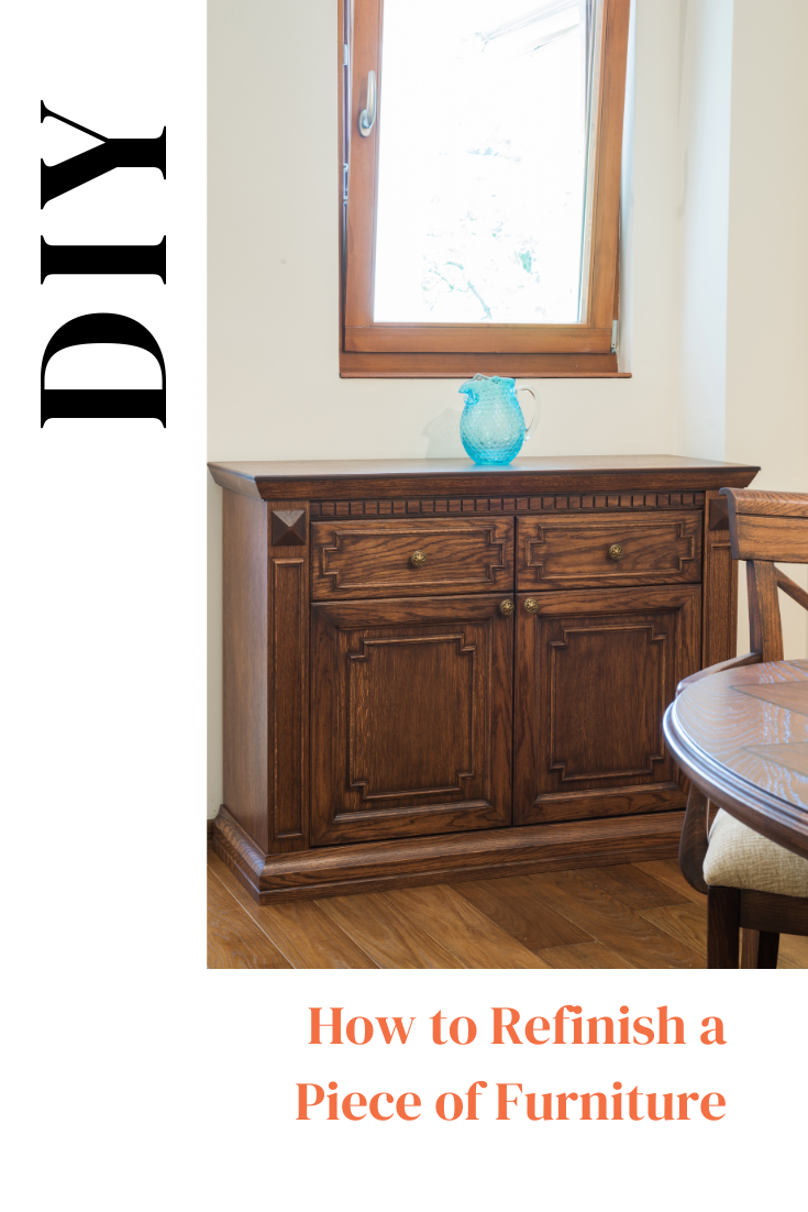 DIY - How to Refinish a Piece of Furniture - The Organized Mom