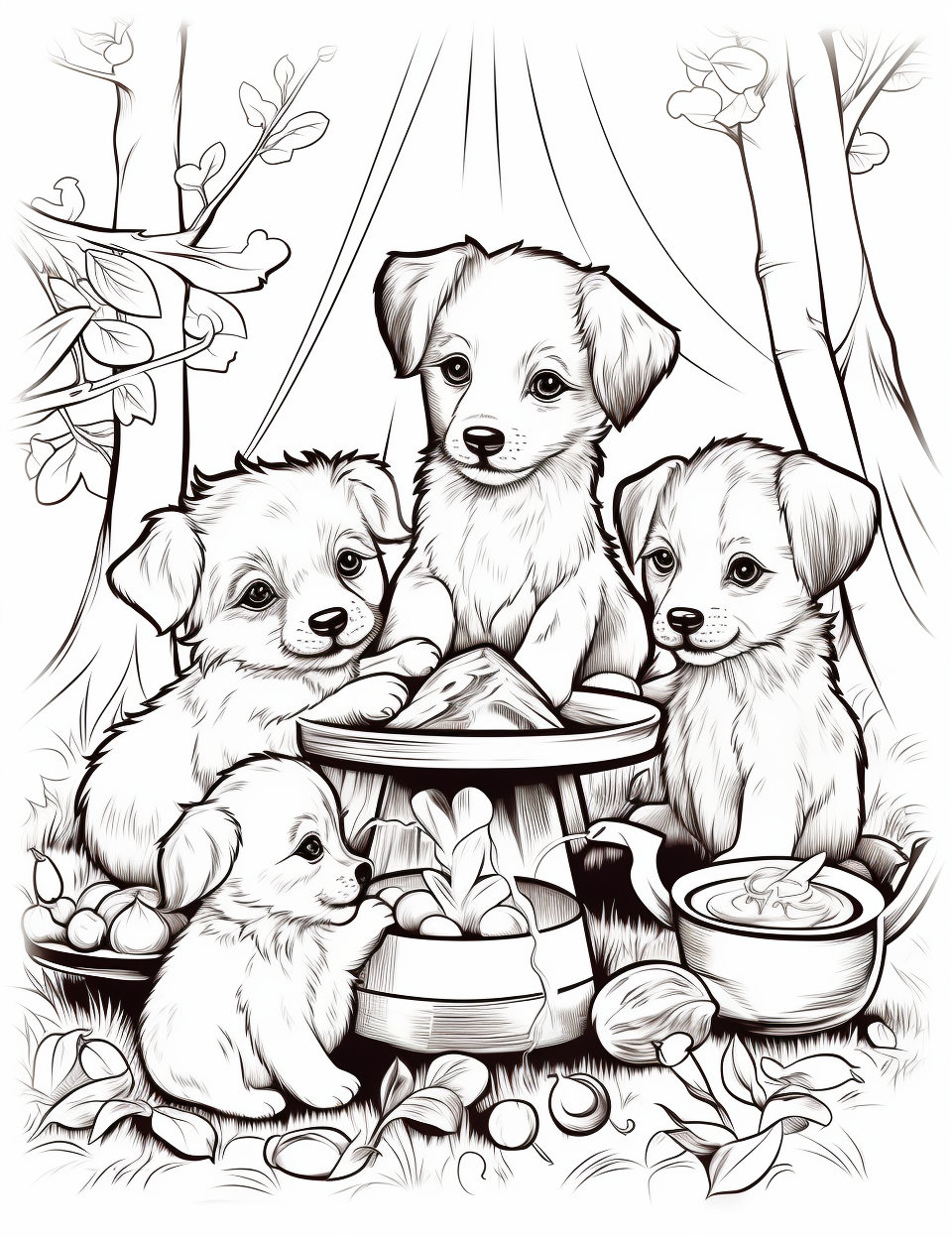 teacup puppy coloring pages